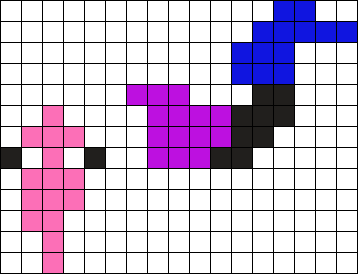 Genderfluid Worm On String Perler Bead Pattern | Bead Sprites | Animals ...