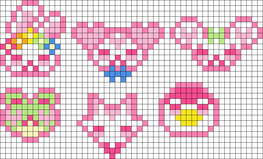 Sleepy Animals Perler Bead Pattern | Bead Sprites | Animals Fuse Bead ...