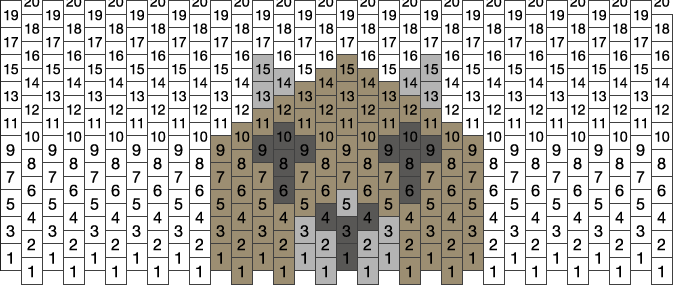 Capybara Cuff! Pony Bead Patterns | Animals Kandi Patterns for Kandi Cuffs