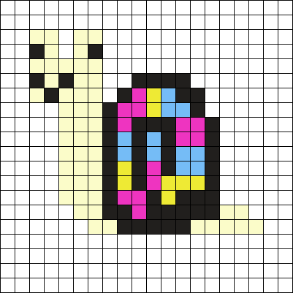 Pan Snail (in The Closet :) ) Perler Bead Pattern | Bead Sprites ...