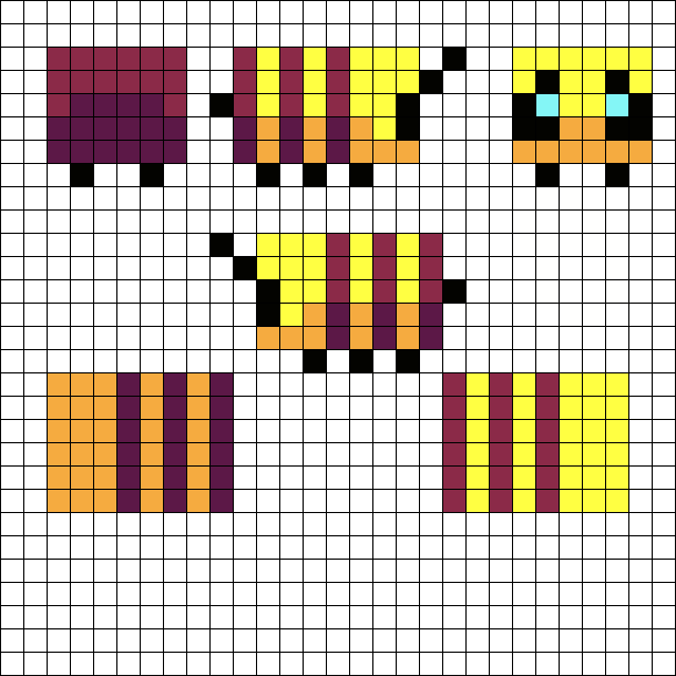 Kandi Patterns for Kandi Cuffs - Animals Pony Bead Patterns