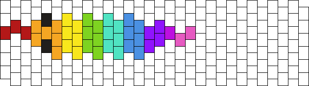Rainbow Worm On A String Pony Bead Patterns | Animals Kandi Patterns ...
