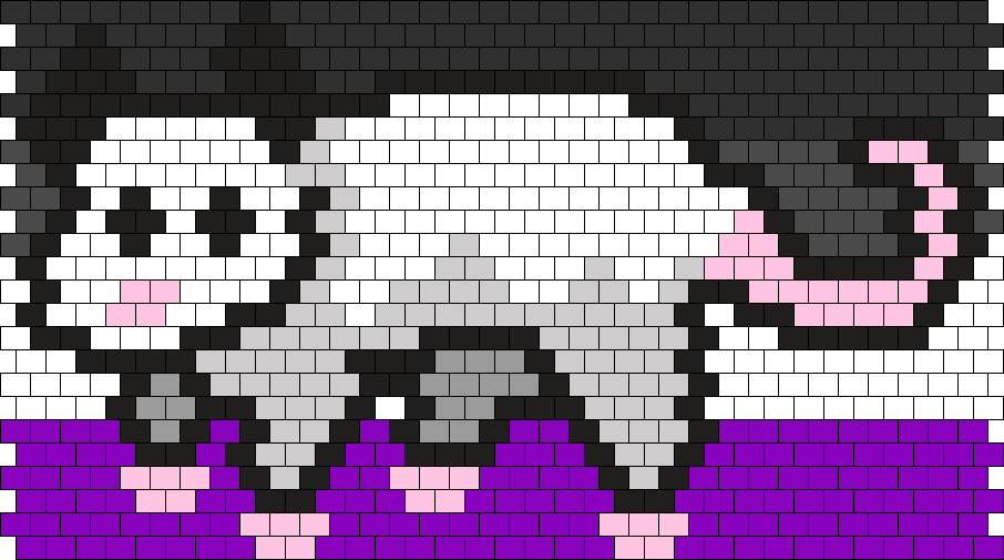 Asexual Possum Cuff Bead Pattern | Peyote Bead Patterns | Animals Bead ...