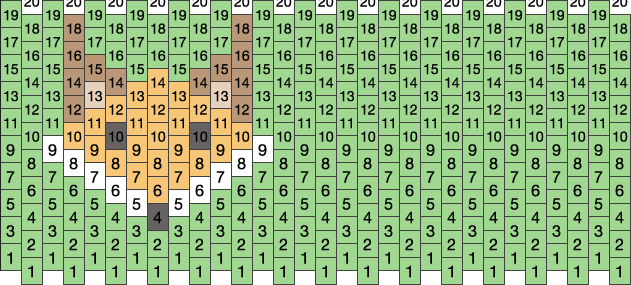 Foxy Cuff Pony Bead Patterns | Animals Kandi Patterns for Kandi Cuffs