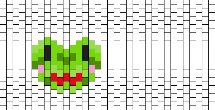 Baby Frog Pony Bead Patterns | Animals Kandi Patterns for Kandi Cuffs