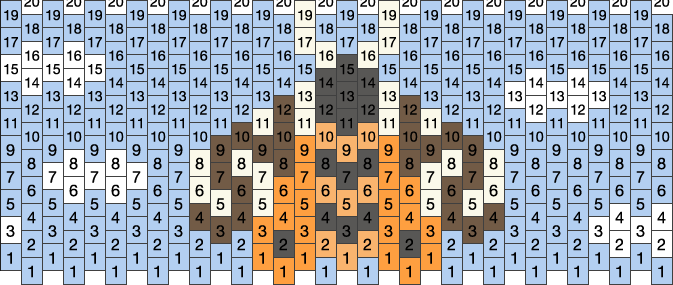 Garden Tiger Moth Cuff Pony Bead Patterns | Animals Kandi Patterns for ...