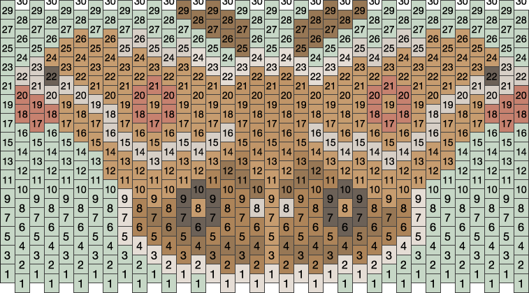 Helena Gum Moth Pony Bead Patterns | Animals Kandi Patterns for Kandi Cuffs