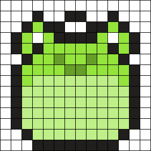 Small Frog Keychain Perler Bead Pattern | Bead Sprites | Animals Fuse ...