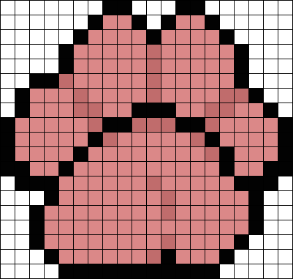 Classic Paw (recolor Fur Different Paws :3) Perler Bead Pattern | Bead ...