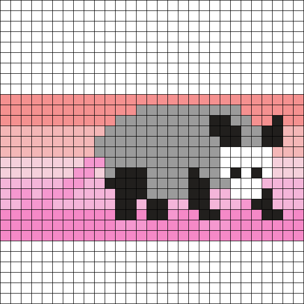 Rospillic Pride Possum Perler Perler Bead Pattern | Bead Sprites ...