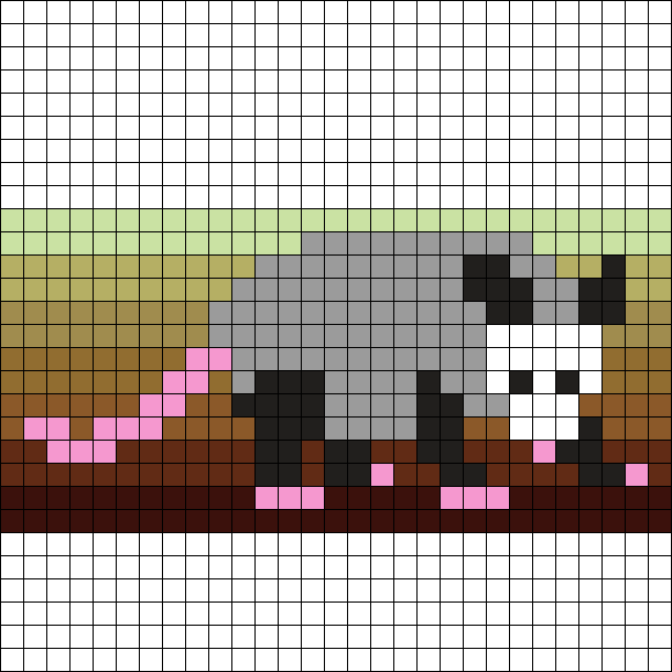 Notdeeric Possum Perler Perler Bead Pattern | Bead Sprites | Animals ...
