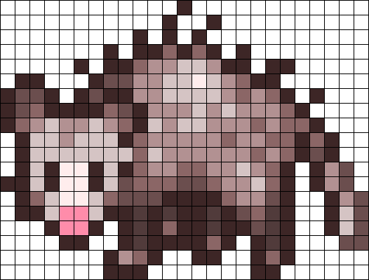 Stardew Possum Perler Bead Pattern | Bead Sprites | Animals Fuse Bead ...