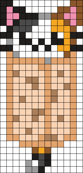 Purrito Cat Calico Perler Bead Pattern | Bead Sprites | Animals Fuse ...