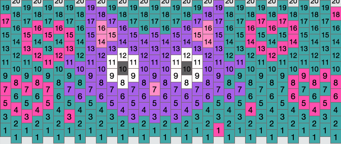 Cat Cuff With Hearts Pony Bead Patterns | Animals Kandi Patterns for ...