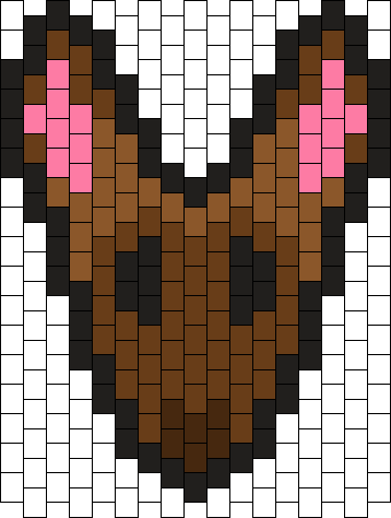 Flying Fox/Fruit Bat Pony Bead Patterns | Animals Kandi Patterns for ...