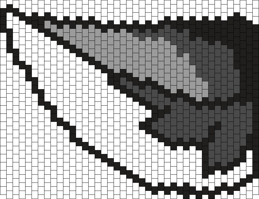 Fox/wolf Ear (for Headband Or Clips) Pony Bead Patterns | Animals Kandi ...