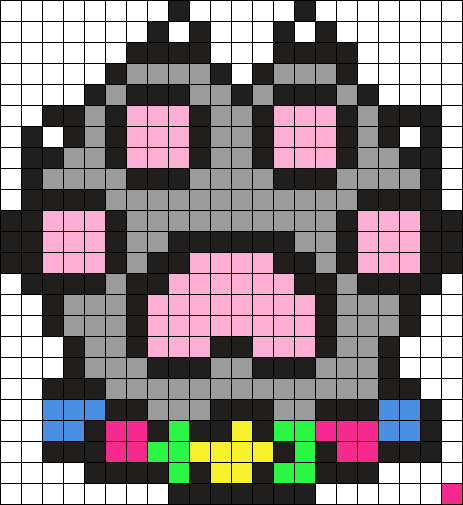 Cat Paw With Bracelet Kandi Perler Bead Pattern | Bead Sprites ...