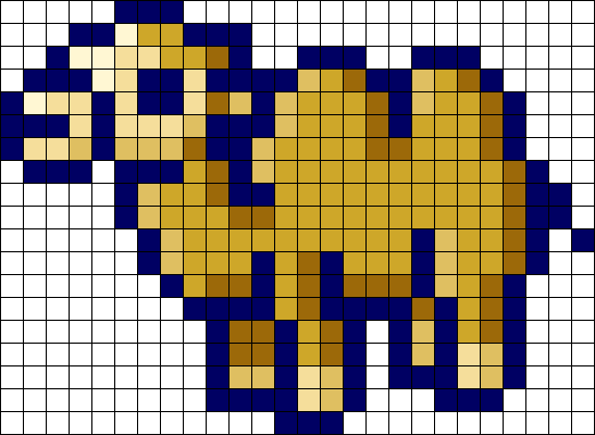 Tamagotchi Uni Camel Toy Perler Bead Pattern | Bead Sprites | Animals ...