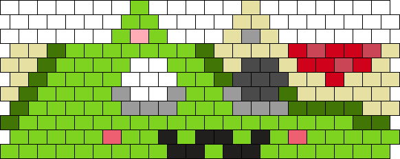 Zombie Cat Peyote Cuff Bead Pattern | Peyote Bead Patterns | Animals ...