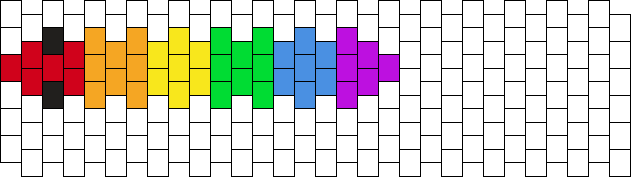 Rainbow Worm!!! Pony Bead Patterns | Animals Kandi Patterns for Kandi Cuffs