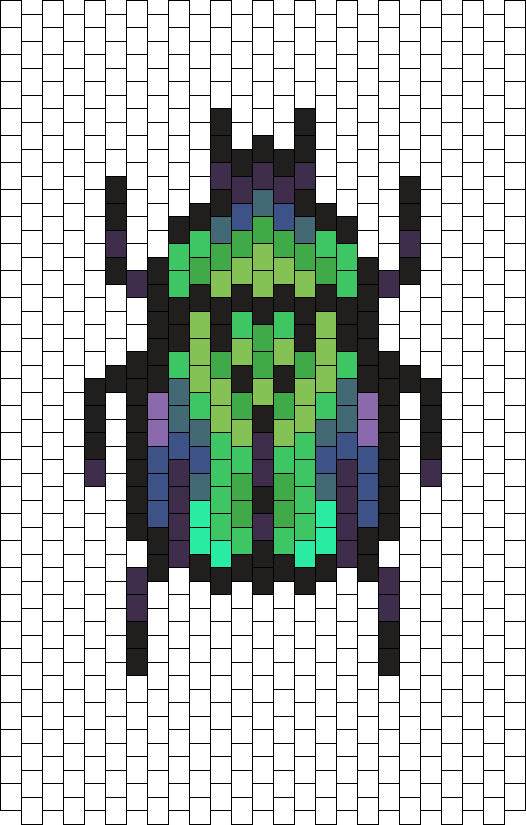 European Rose Chafer Beetle Pony Bead Patterns | Animals Kandi Patterns ...