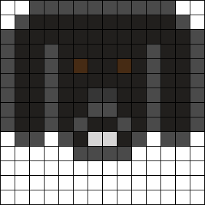 Black Lab Retriever (my Dog Raven)!! Perler Bead Pattern | Bead Sprites ...