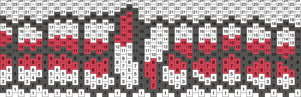 Bloody Teeth Corset Left Side Pony Bead Patterns | Animals Kandi ...