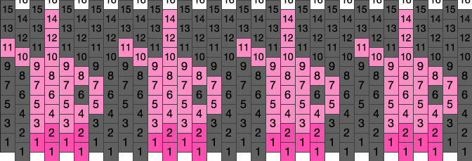 Pink Bunny Cuff Pony Bead Patterns | Animals Kandi Patterns for Kandi Cuffs