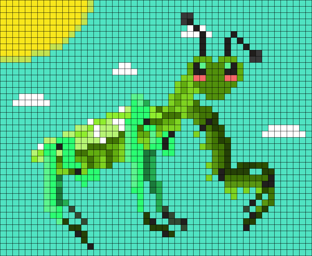 Cute Mantis Perler Bead Pattern | Bead Sprites | Animals Fuse Bead Patterns