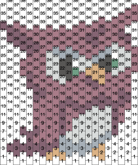 Animal Jam Owl Tapestry (Request) Pony Bead Patterns | Animals Kandi ...