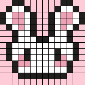 BUNNY Super Random Perler Bead Pattern | Bead Sprites | Animals Fuse ...