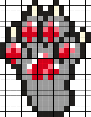 Feet Paw Perler Bead Pattern | Bead Sprites | Animals Fuse Bead Patterns