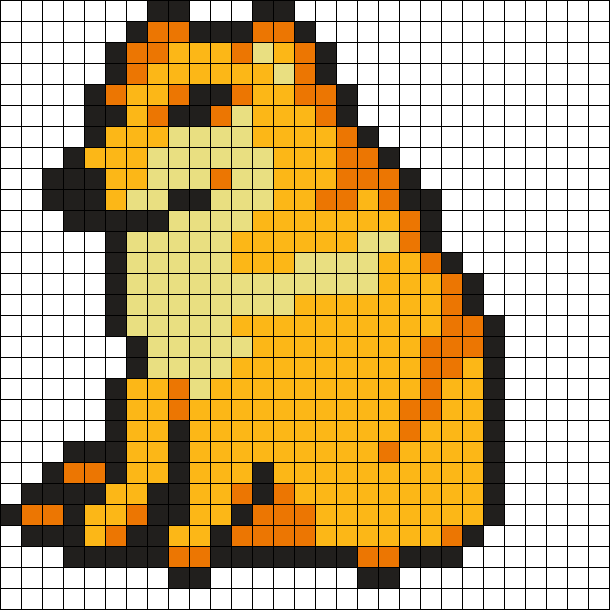 DOGE Perler Bead Pattern | Bead Sprites | Animals Fuse Bead Patterns