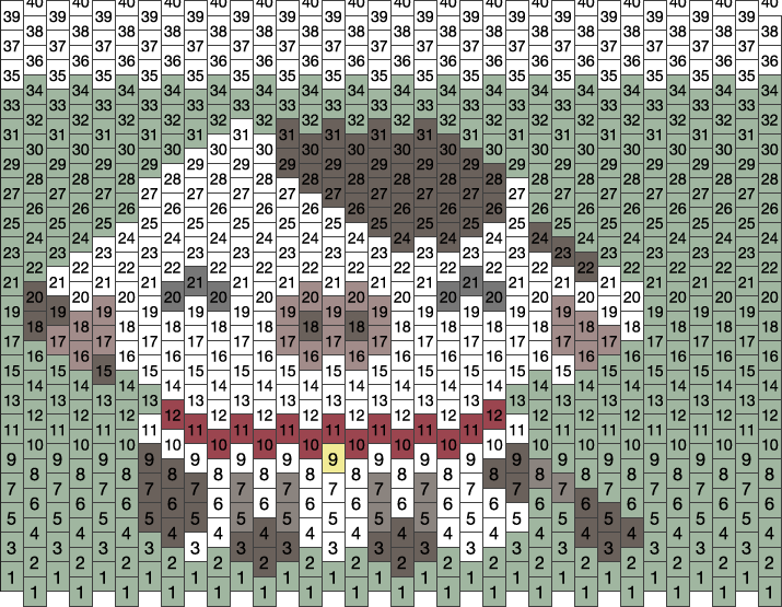 Chibi Cow Cuff Pony Bead Patterns | Animals Kandi Patterns for Kandi Cuffs