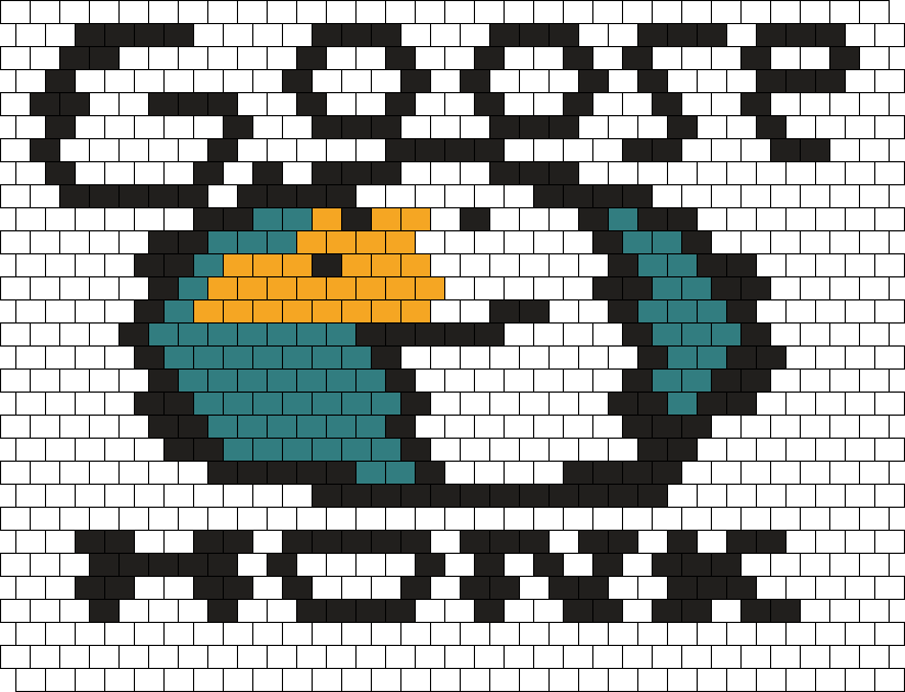 Goose Panel Bead Pattern | Peyote Bead Patterns | Animals Bead Patterns