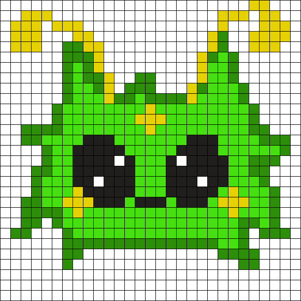 Alien Kitty Perler Bead Pattern | Bead Sprites | Animals Fuse Bead Patterns