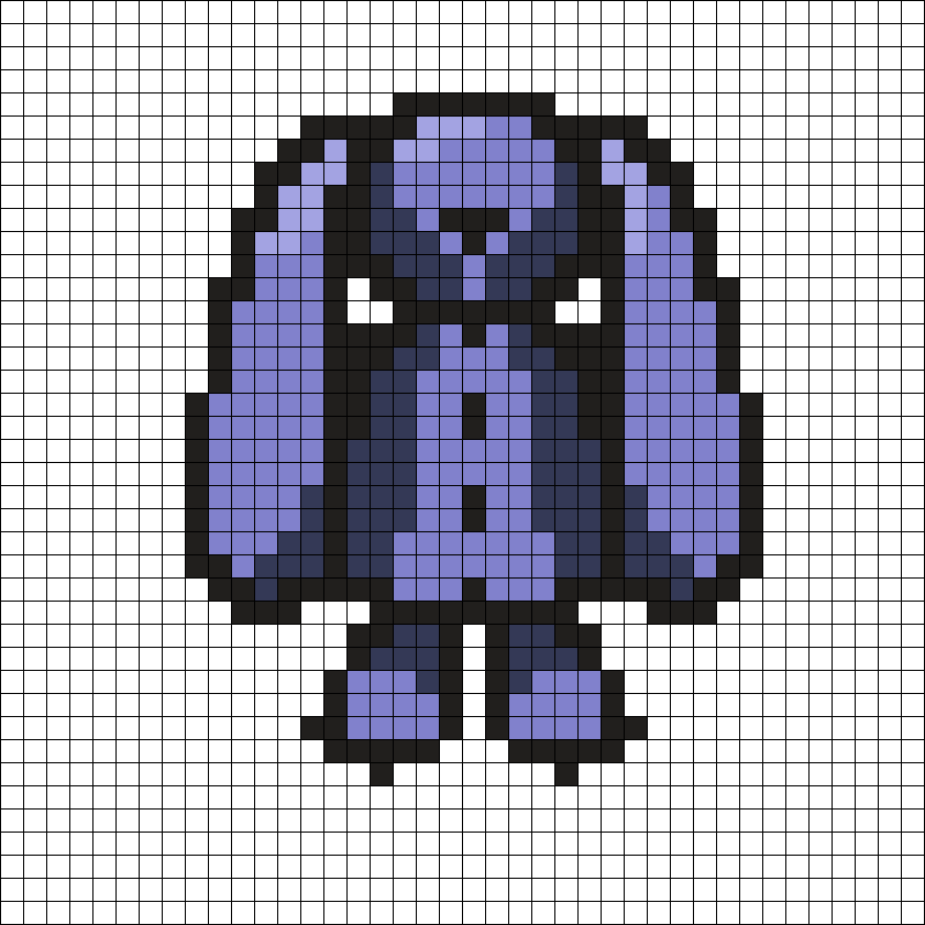 Rabbit Perler Bead Pattern | Bead Sprites | Animals Fuse Bead Patterns