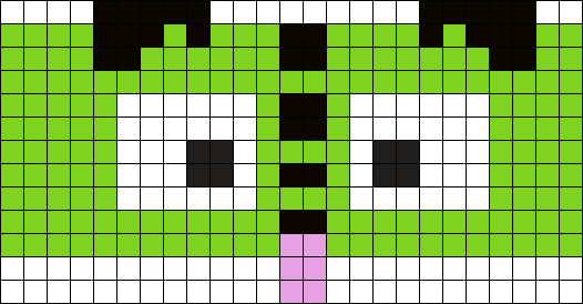 Gir Perler Bead Pattern | Bead Sprites | Animals Fuse Bead Patterns