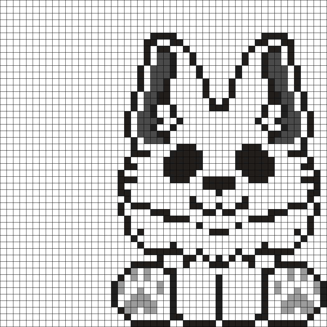 Dog Base!! Perler Bead Pattern | Bead Sprites | Animals Fuse Bead Patterns