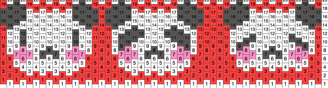 Panda Version 2 Pony Bead Patterns | Animals Kandi Patterns for Kandi Cuffs