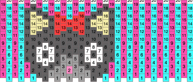 Cat Pony Bead Patterns | Animals Kandi Patterns for Kandi Cuffs