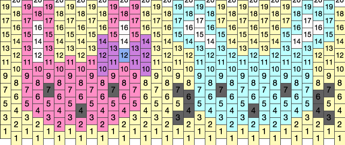 Pink Bunny Blue Mouse Pony Bead Patterns | Animals Kandi Patterns for ...