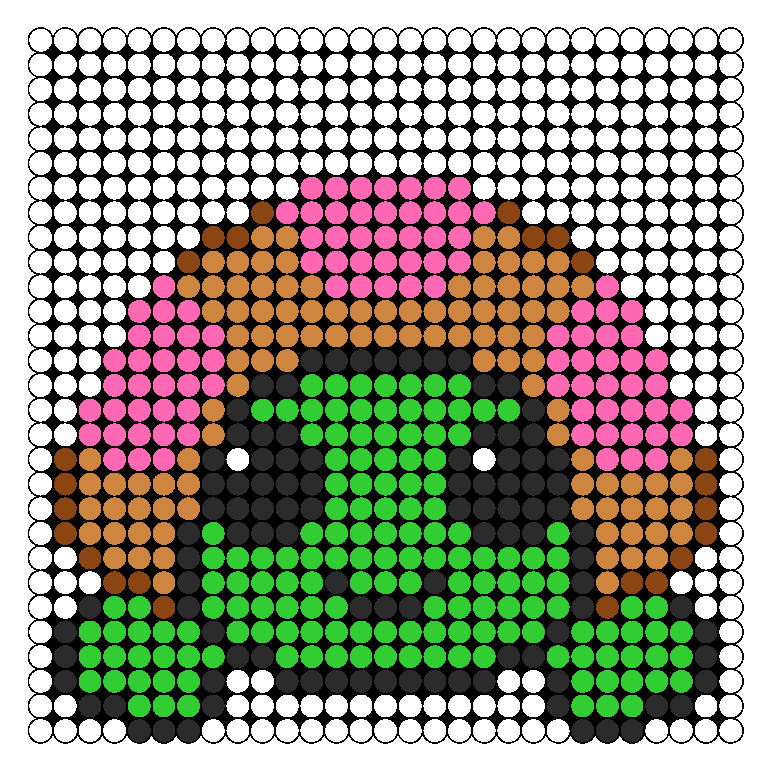 Turtle Perler Bead Template