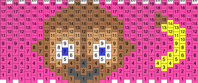 Monkey With Banana Pony Bead Patterns | Animals Kandi Patterns for ...