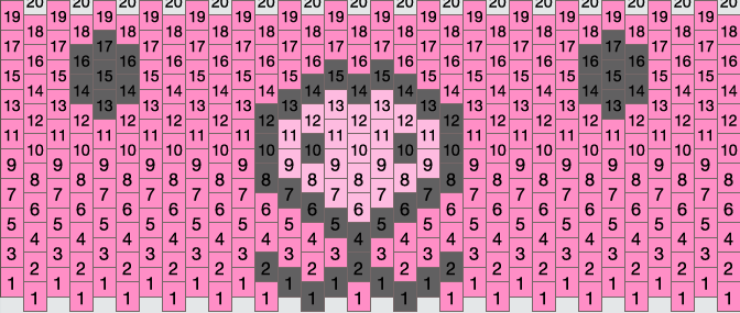 Cute Pig Face Pony Bead Patterns | Animals Kandi Patterns for Kandi Cuffs