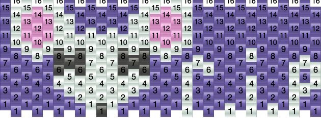 Dead Mouse Pony Bead Patterns | Animals Kandi Patterns for Kandi Cuffs