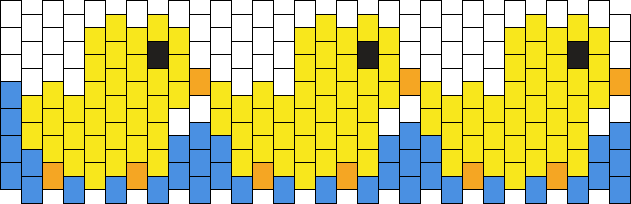 Rubber Duck Cuff Pony Bead Patterns | Animals Kandi Patterns for Kandi ...