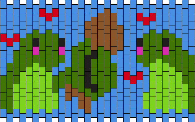 Kandi Patterns for Kandi Cuffs - Animals Pony Bead Patterns