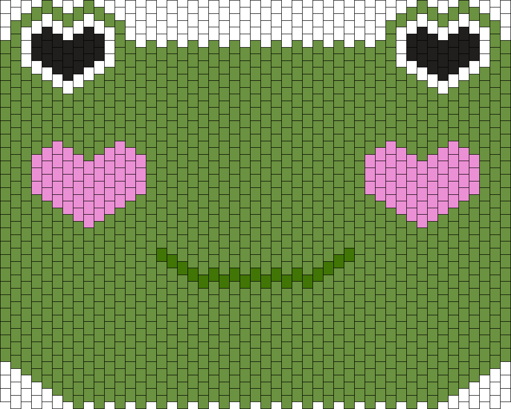 Frog Purse Front Panel Pony Bead Patterns | Animals Kandi Patterns for ...