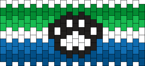 Dog Paw Puppy G** Pride Cuff MLM Pony Bead Patterns | Animals Kandi ...